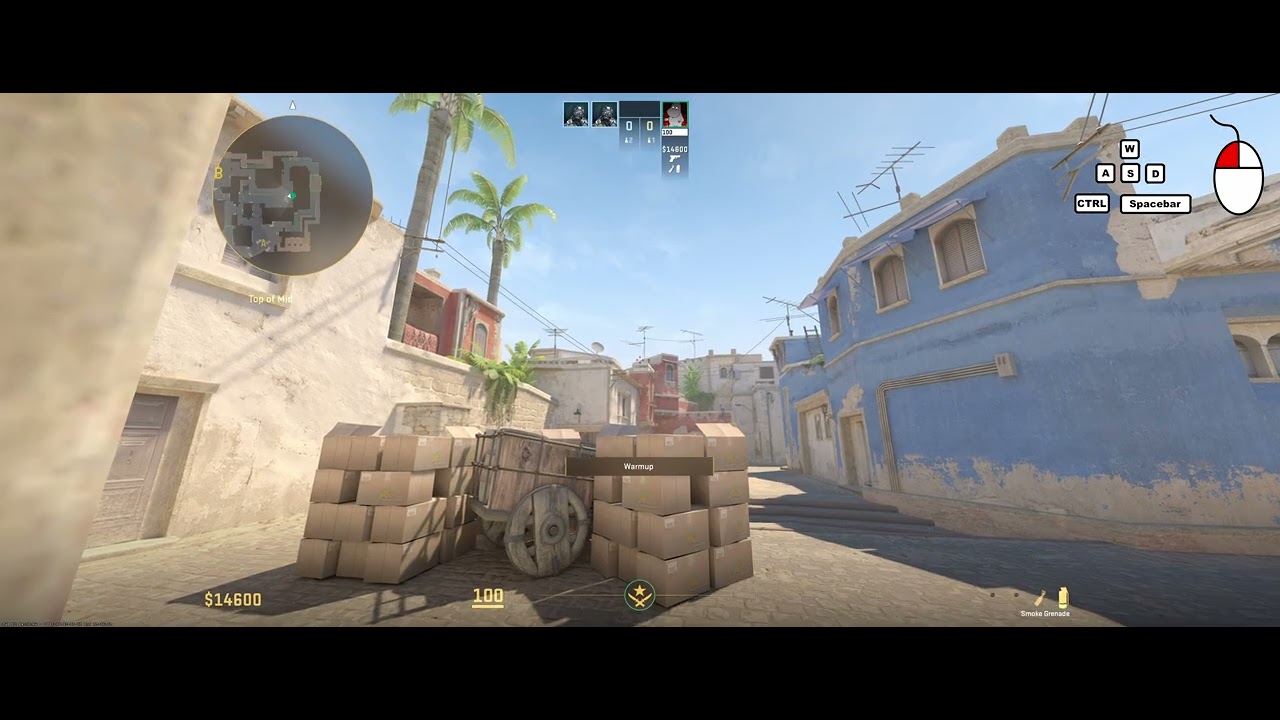 CS2 Mirage smoke Con from Mid - YouTube