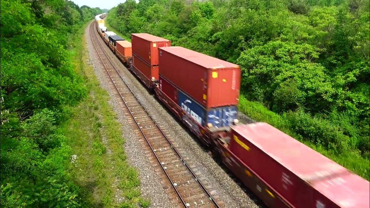 NS and CSX Trains Meet! Big BNSF + CN Tanker Train! CSX Trains w DPU Alrights! + More Trains ...