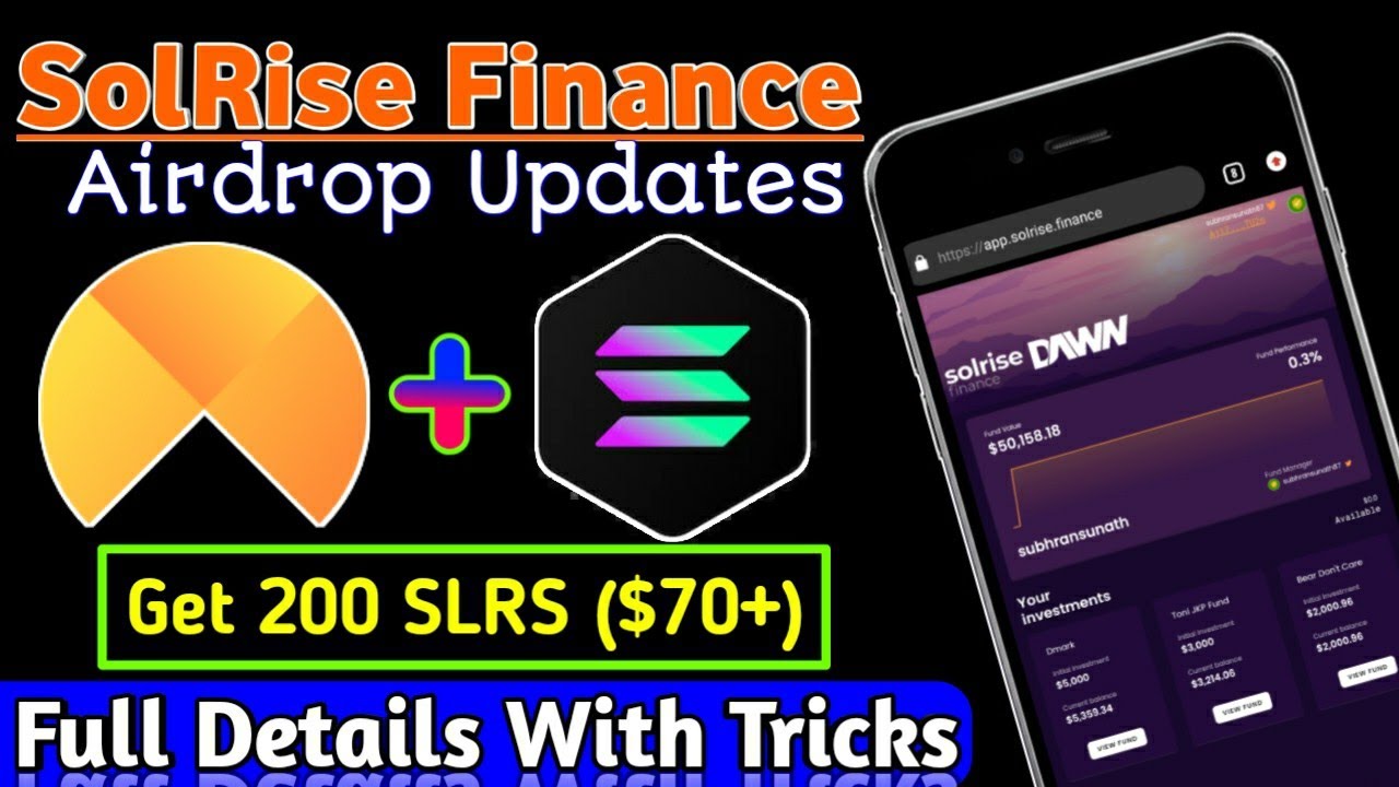 SolRise Finance Airdrop Update 🥳 SolRise TestNet Airdrop 💥 New Sol ...