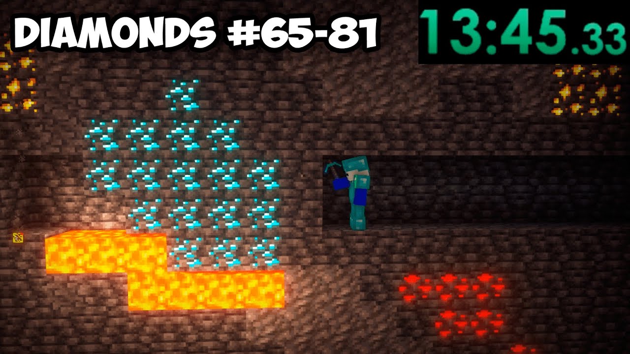 Fastest way to get 100 DIAMONDS in Minecraft - YouTube