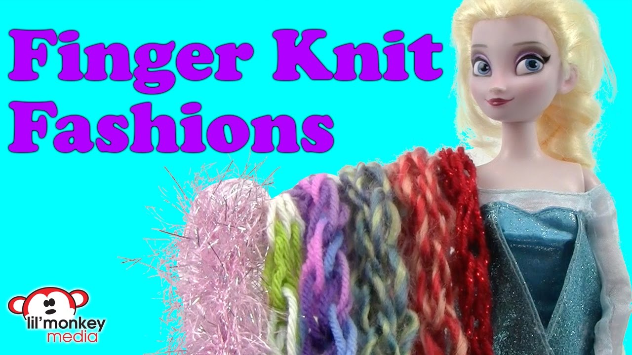 DIY How to Create Finger Knit Fashions! - YouTube