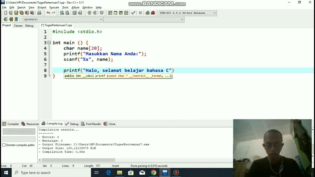 tugas pengantar coding - YouTube
