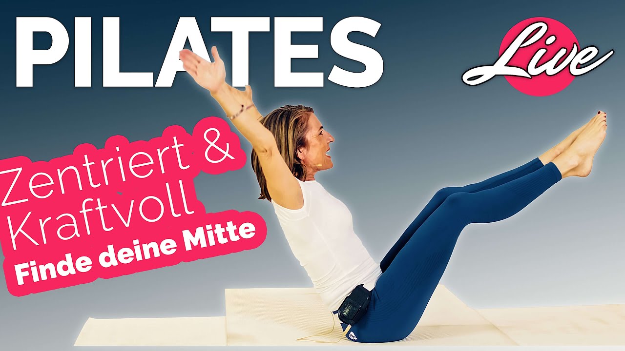 Pilates Stunde mit Maria: Pilates mit Gewichten - YouTube