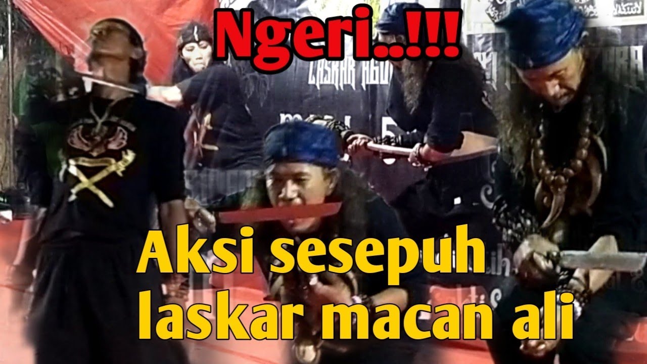 ngeri..!!! Debus macan ali purwakarta... - YouTube