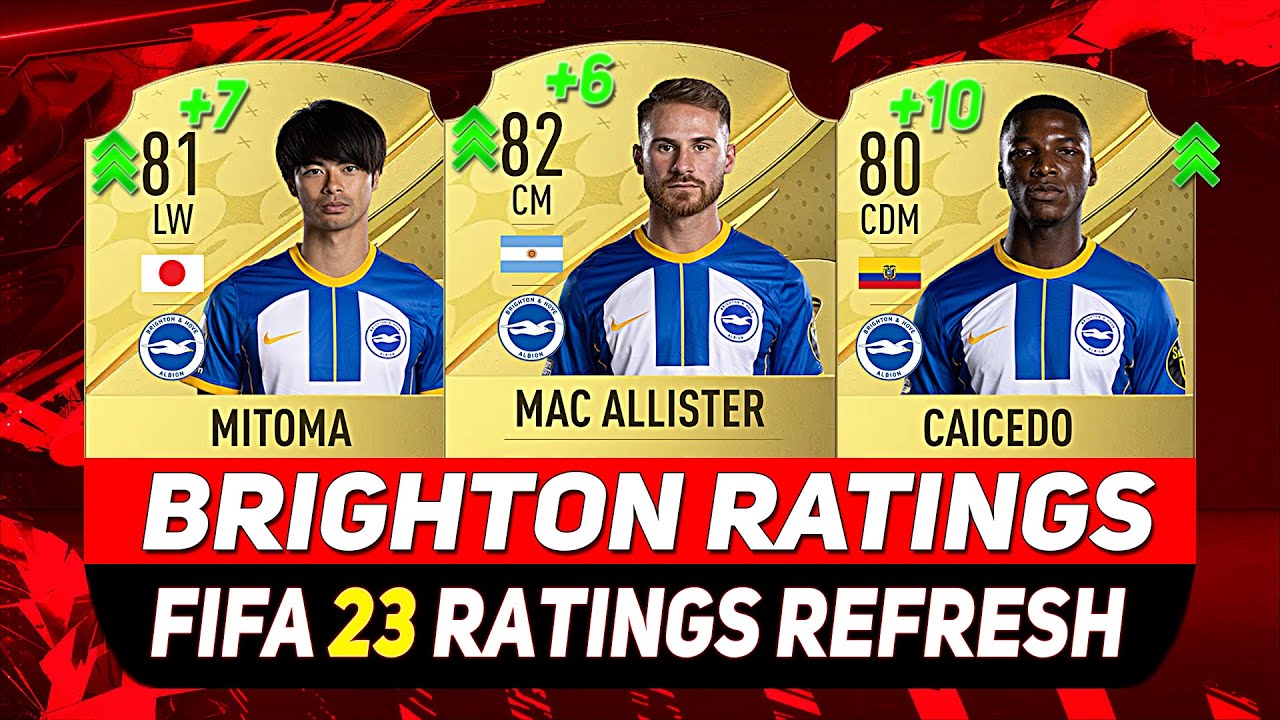 FIFA 23 BRIGHTON WINTER RATINGS UPGRADES & DOWNGRADES!😎😱 ft. MAC ...