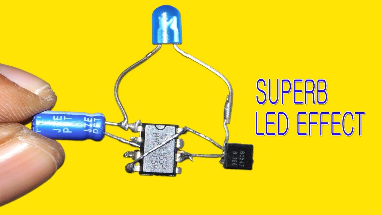 Super LED Effect Using 555 IC - YouTube
