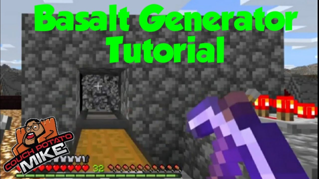 Basalt Generator Tutorial - Minecraft Bedrock - YouTube