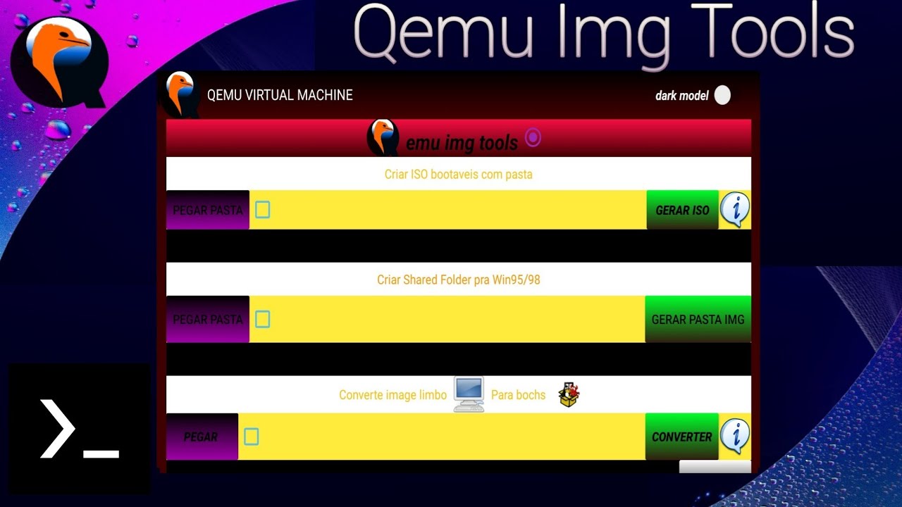 COMO USAR O QEMU IMG TOOLS - YouTube