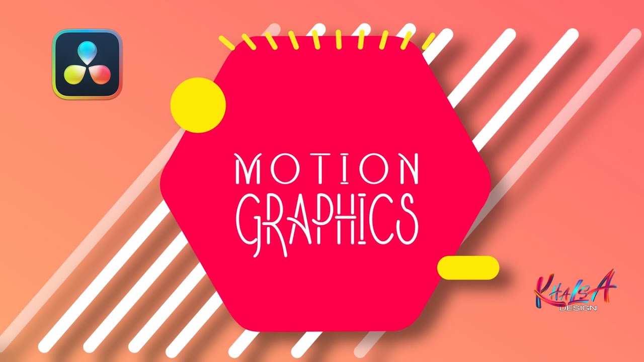 FREE!! Shape Text Graphic Design Animation in Davinci Resolve | a8 ...