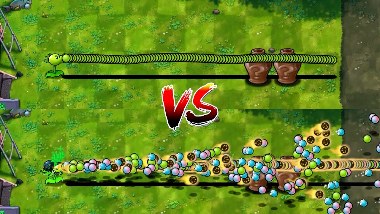 PvZ fusion 3.0 - Random Pea With Rapid Bullet Vs 4 Vase Breaker Zombie ...