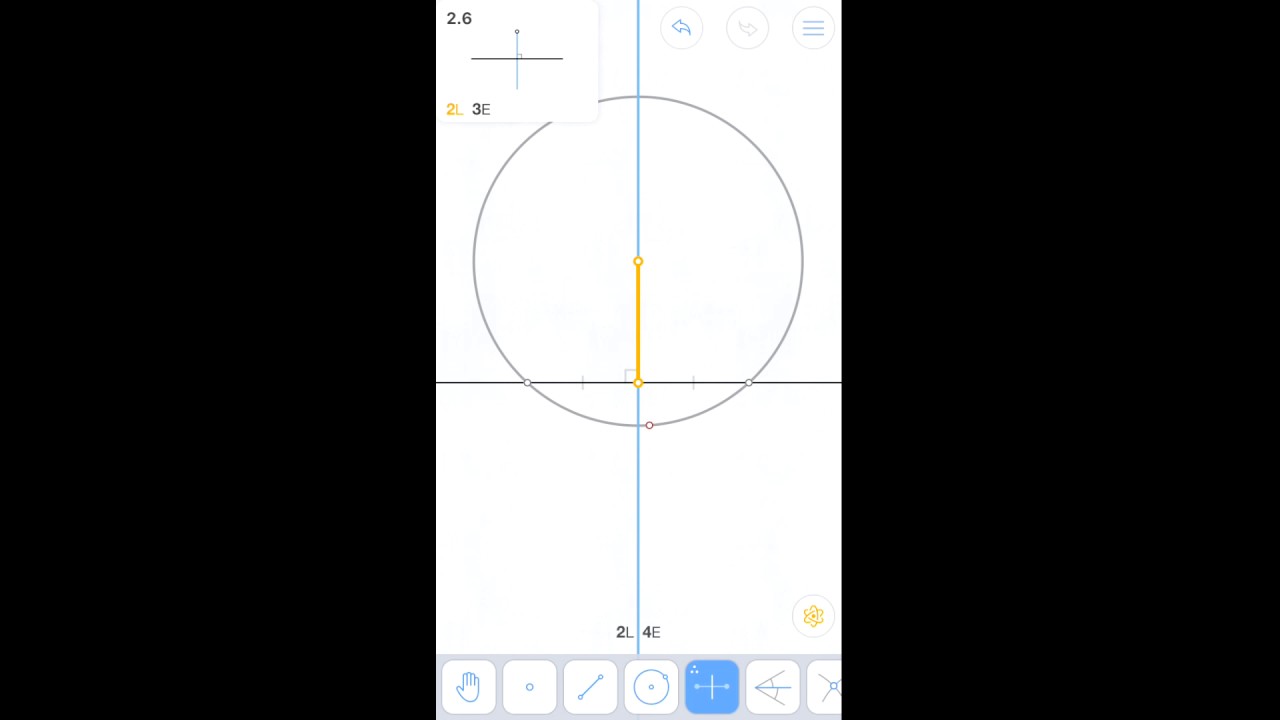 Euclidea 2 Бета Beta 2 6 Опустить перпендикуляр Youtube