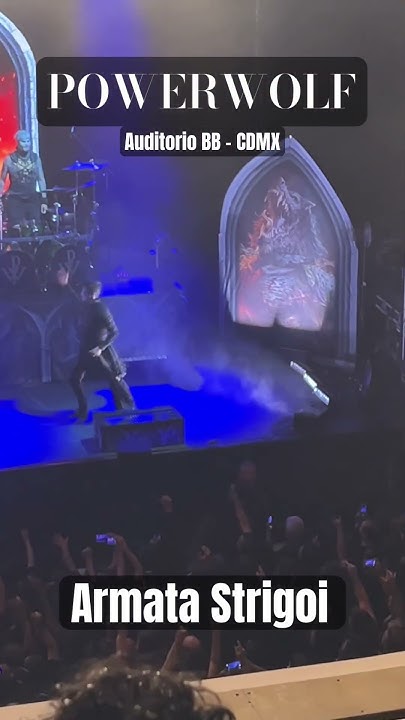 POWERWOLF - Armata Strigoi [Fragmento Coro] #powerwolf #auditoriobb # ...
