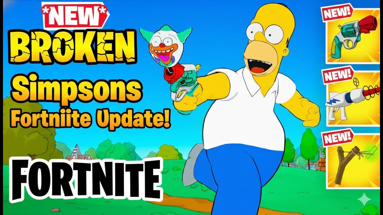 *NEW* BROKEN Simpsons Fortnite Update! | RTX-3050 - YouTube