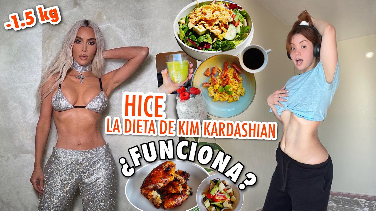 Hice la dieta de Kim Kardashian Y ESTO PASÓ…🤩 -1.5 kg!!!!! - YouTube