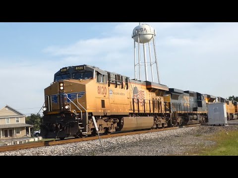 UP 8120 w/ CSX 9001 & SD40N’s! Leads a Northbound Mixed Freight Train Thru Buda, TX on 6/20/23 ...