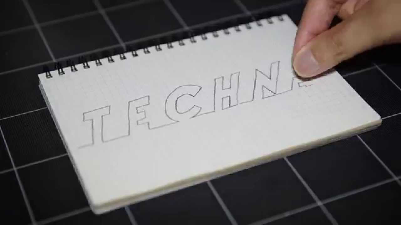 Pencil Line [TECHNE ID] - YouTube