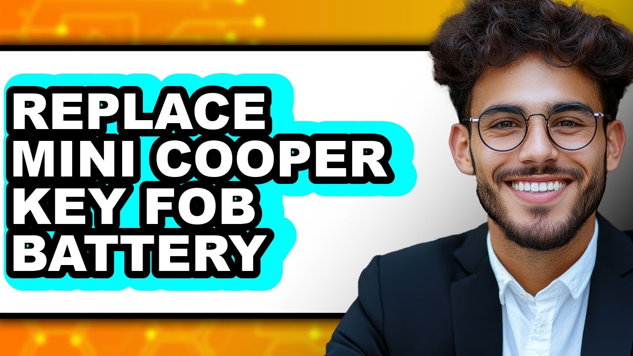 How To Replace Mini Cooper Key Fob Battery - Step By Step - YouTube
