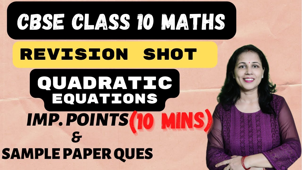 Class 10 Maths Chapter 4quadraticequation Class10ncertmaths Maths 1280