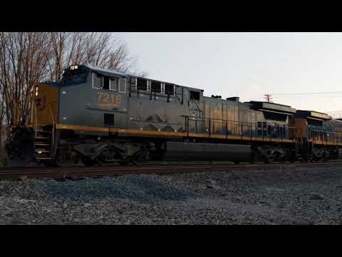 CSX D758 at Ashtabula, OH with CSX 7216 AC44CM - YouTube