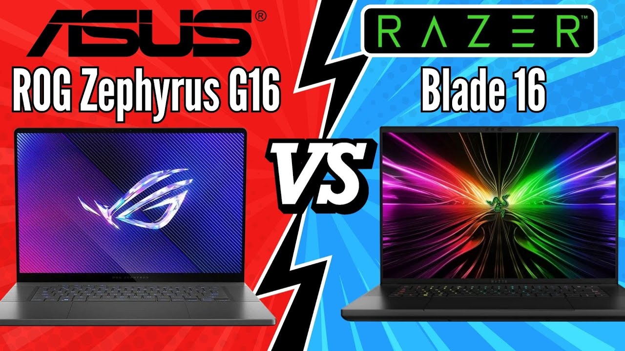 Asus ROG Zephyrus G16 vs Razer Blade 16 - YouTube