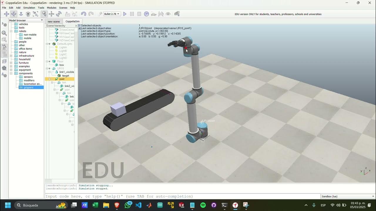 CoppeliaSim Pick and Place UR10 Robot Results - YouTube