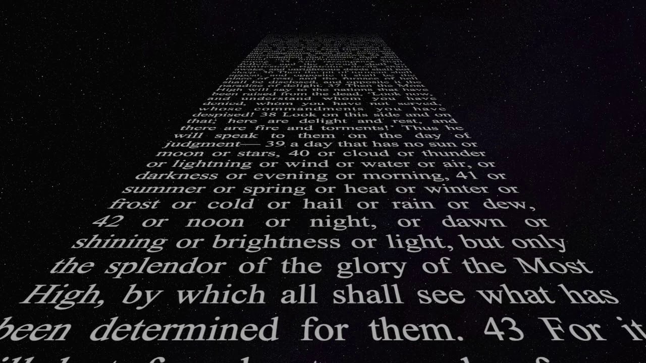 2nd Esdras 7 Including 70 missing Verses - YouTube