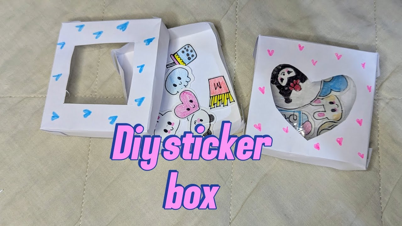 Diy sticker box|handmade crafts #papercraft #diy #forkids @Candycraft13 ...