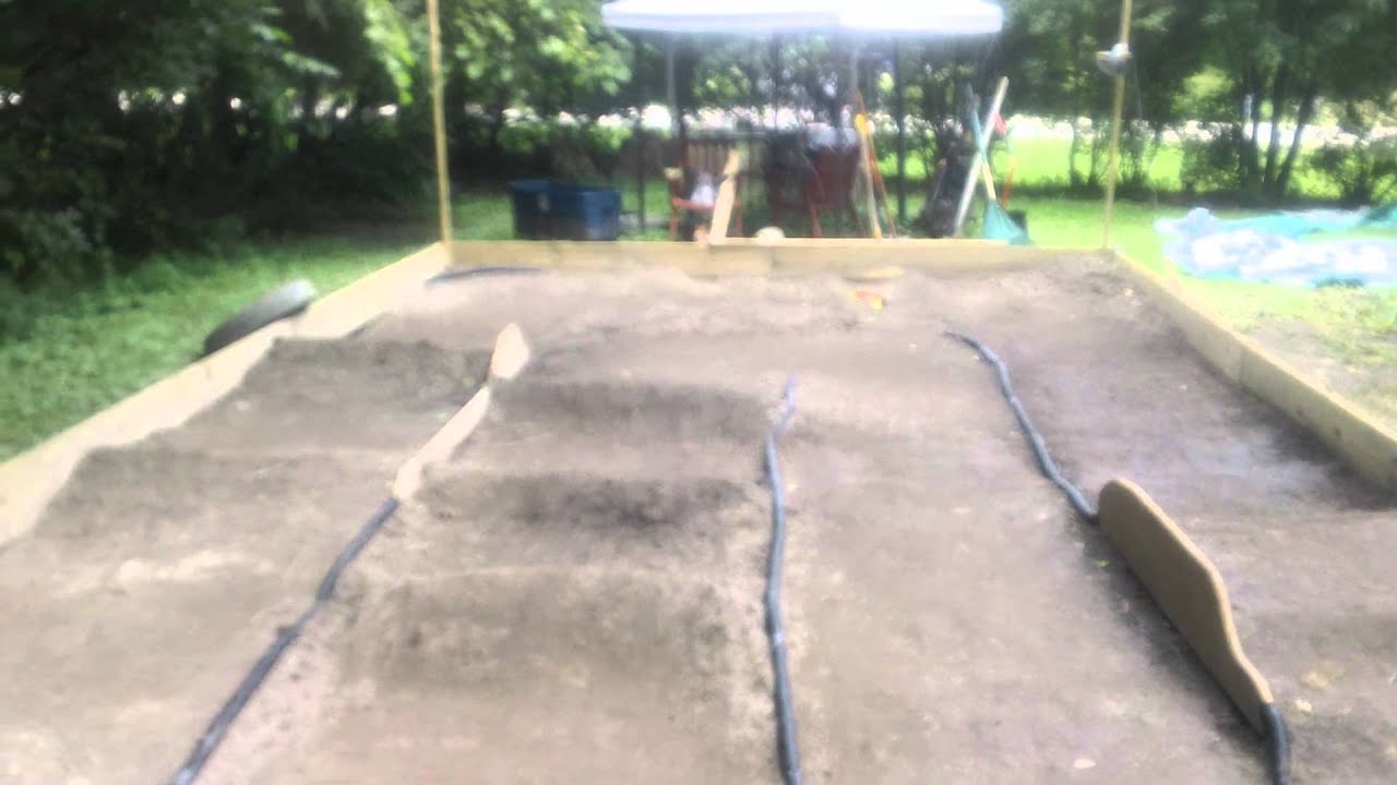 1/16 - 1/18th scale Backyard RC track - YouTube