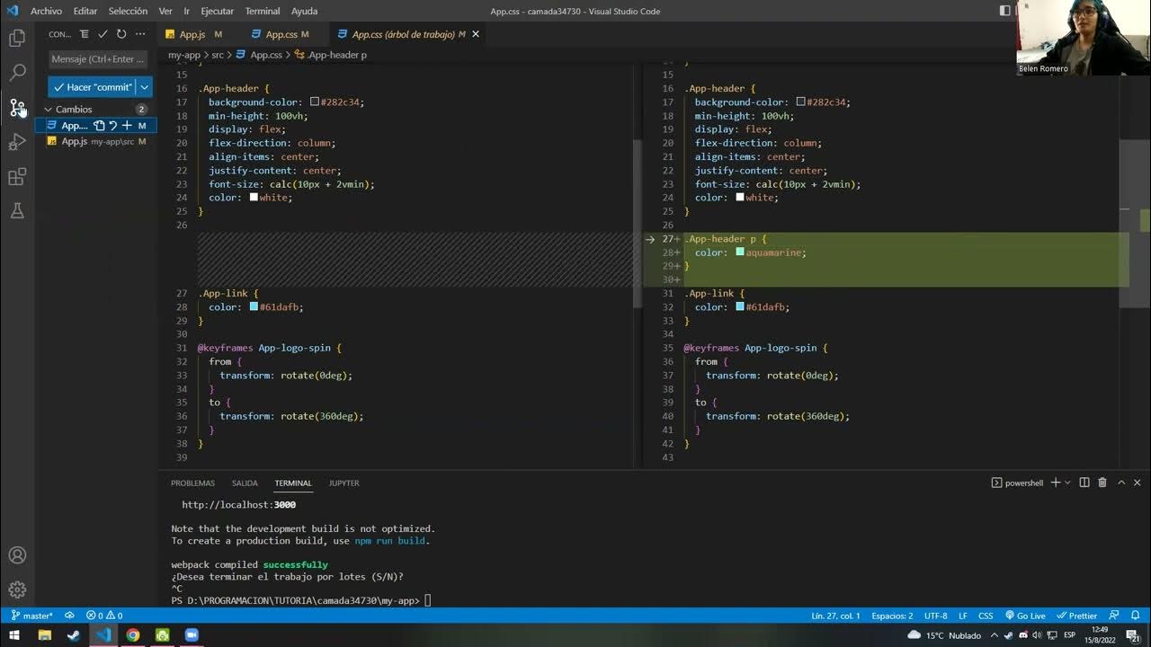Usando la terminal en vsc y atajos - YouTube