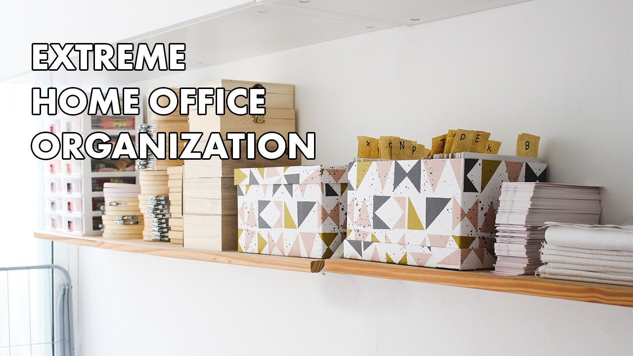 EXTREME organization motivation DECLUTTER MY HOME OFFICE - YouTube