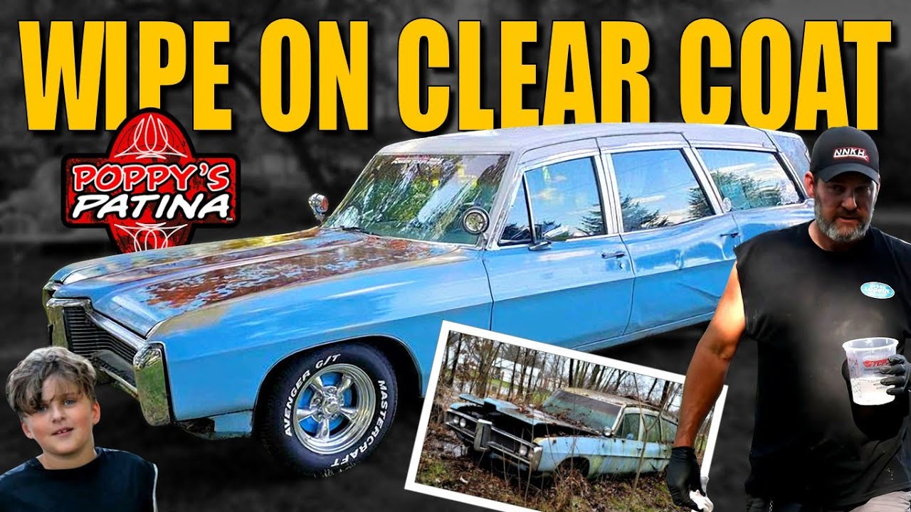 Poppy's Patina Wipe on CLEAR COAT ~ AWESOME Results!! 68 Pontiac - YouTube