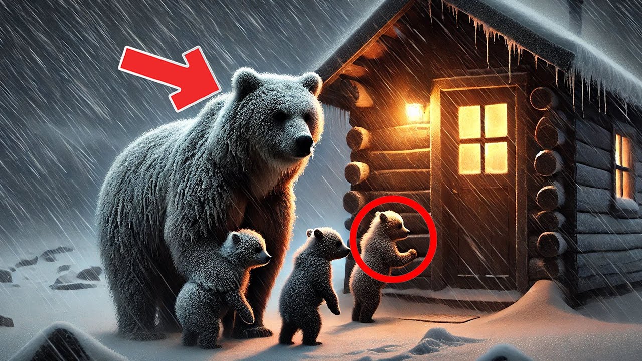 Freezing Bear and Cubs Beg for Shelter—What Happens Next Will Leave You ...