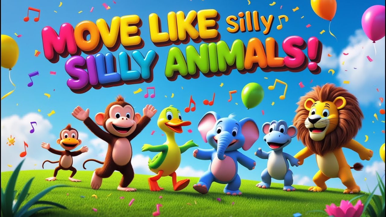 Move Like Silly Animals! 🐒 Fun Rhymes & Actions for Toddlers! - YouTube