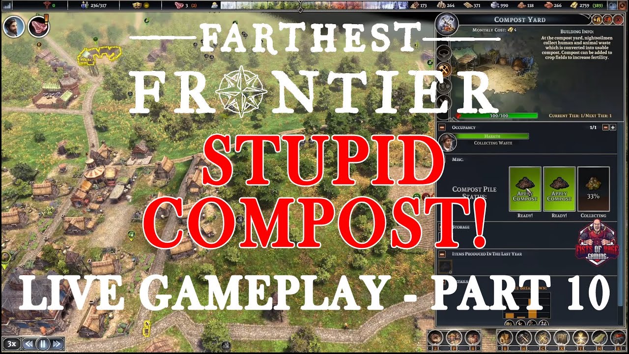 Farthest Frontier Gameplay - Ironholm Part 10 - Live Gameplay - YouTube