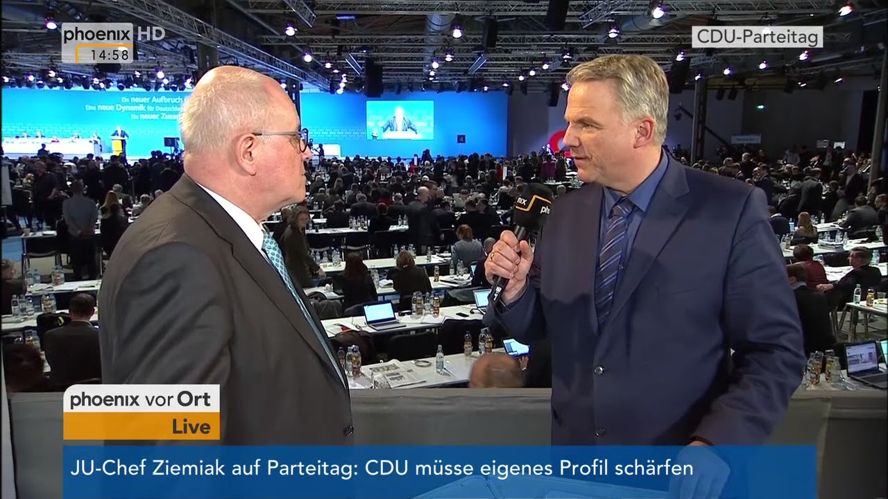 Interview mit Volker Kauder beim Parteitag der CDU am 26.02.18 - YouTube