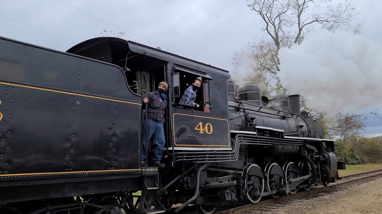 Valley Railroad Steam Engine No. 40 Hand on Throttle On The Essex Steam ...