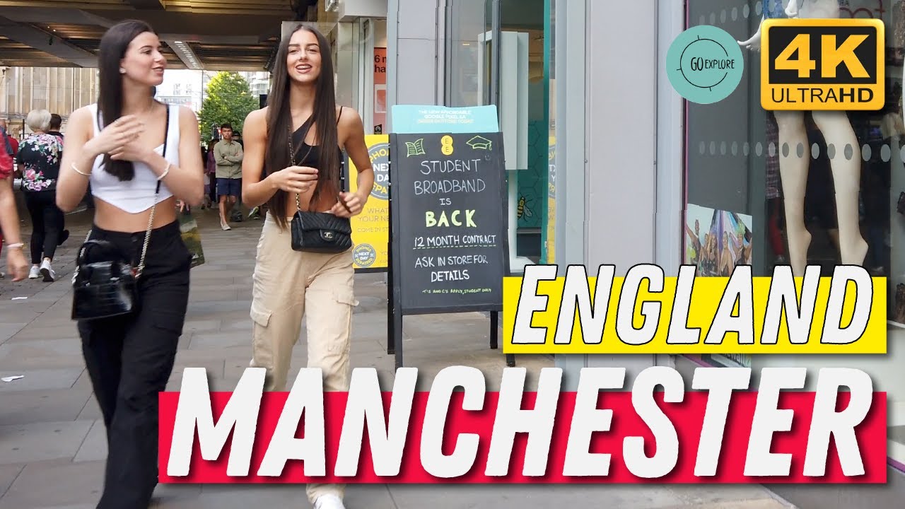 Manchester - England [4K] Walking Tour - YouTube