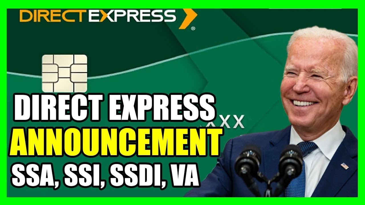Direct Express Announcement Social Security SSDI SSI - YouTube