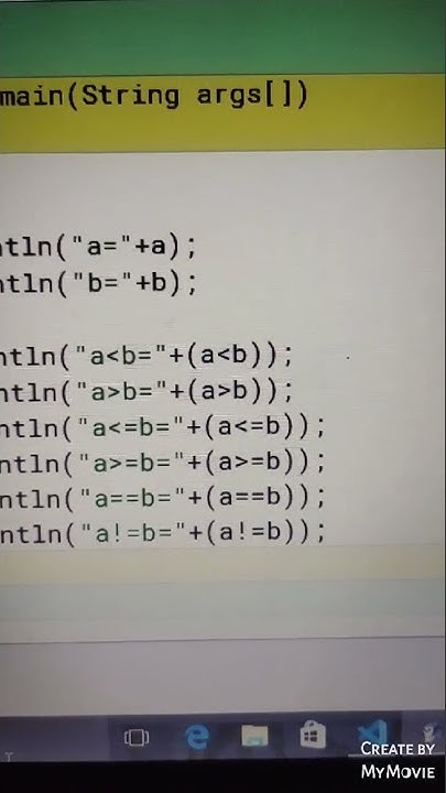 relational operators in Java - YouTube