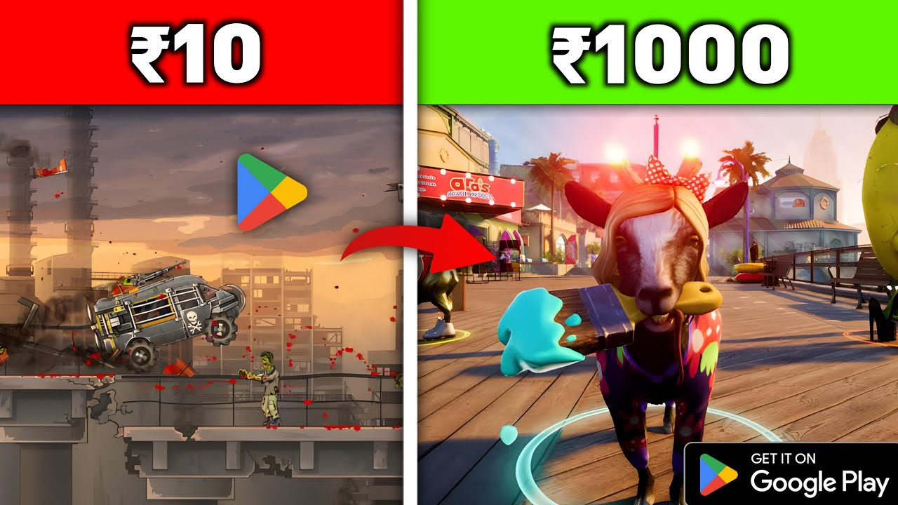 Playing 10 to 1000 rupees games on playstore - YouTube
