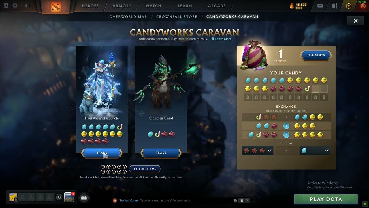 Dota 2 Crownfall Candyworks Arcana drop - YouTube