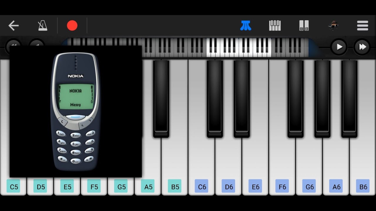 Nokia Ringtone | Mobile Piano Tutorial - YouTube