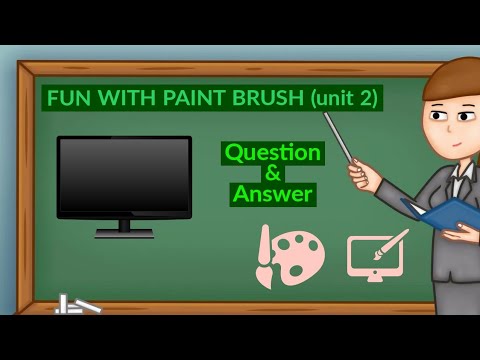 Fun with paint brush class 3 (unit 2) question answer - YouTube