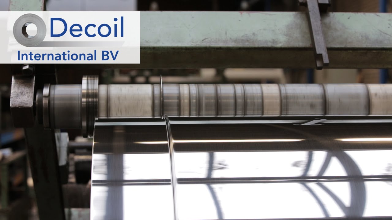 Decoil International - het slitten - YouTube