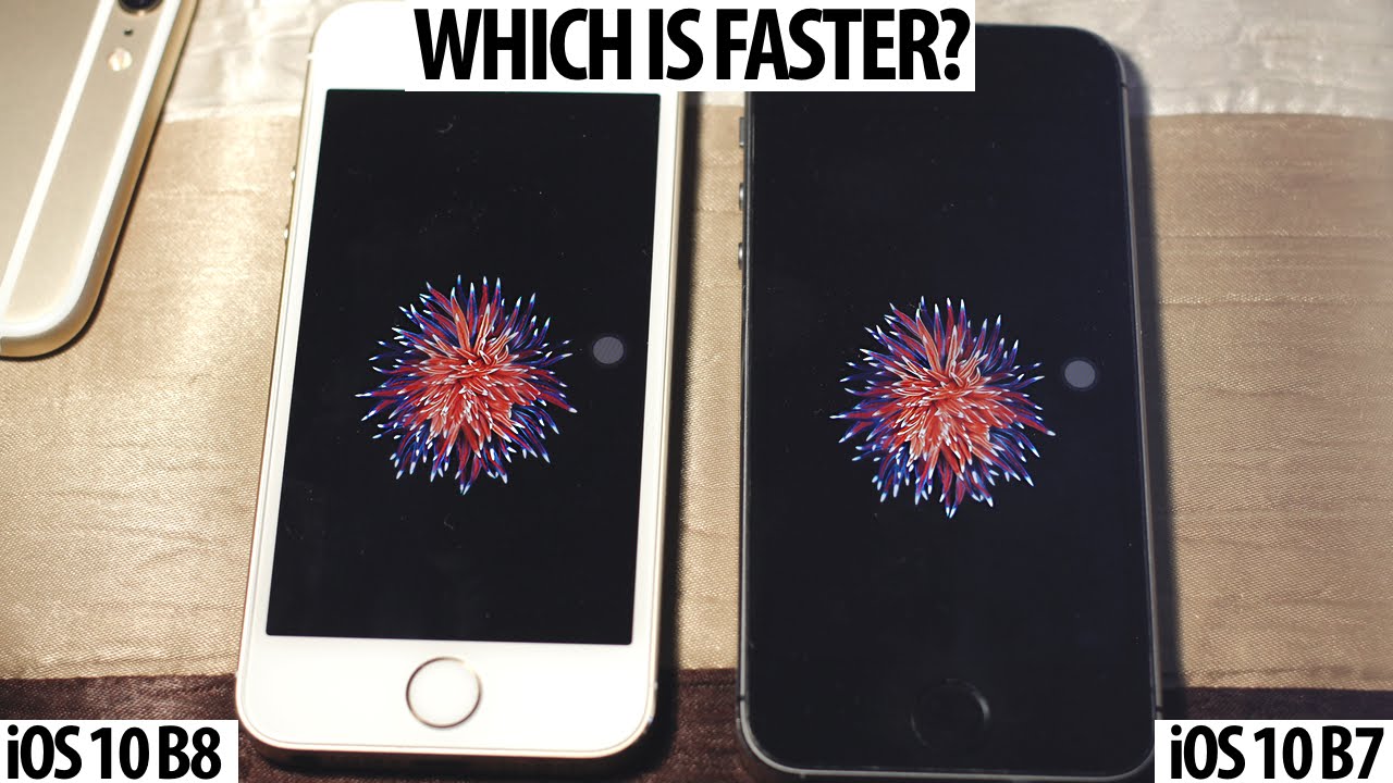 iPhone 5S - iOS 10 BETA 8 vs. iOS 10 BETA 7 : Speed Test! #ios10beta8 # ...