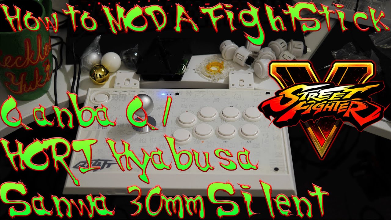 How To Mod A FightStick | HORI Hayabusa | Qanba Q1 | Sanwa 30mm Silent ...