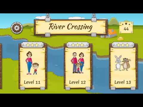 River crossing puzzle 11-15levels with least moves - YouTube