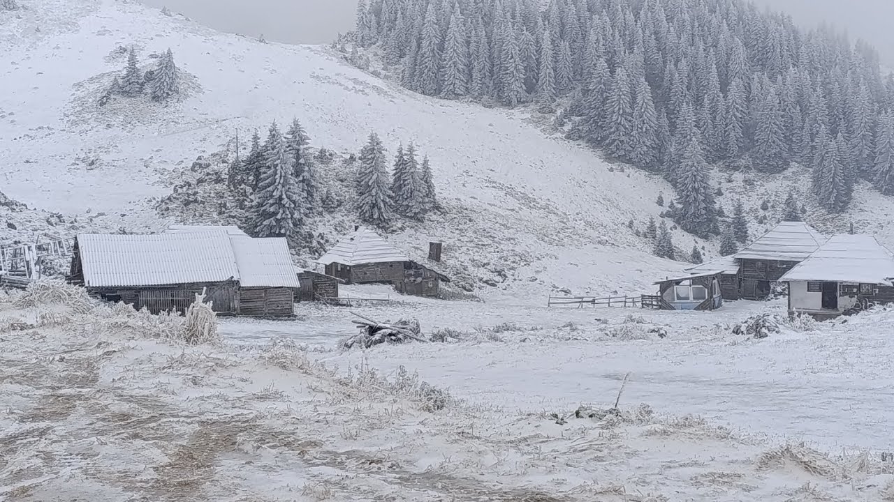 Vlašič Bioska 03.10.2025 Snjeg mecava kao upo zime veliki minusi led po ...