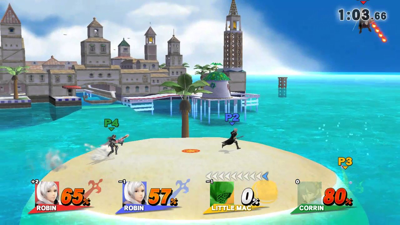 Super Smash Bros Wii U Online Battle Robin vs. Robin vs. Little Mac vs ...