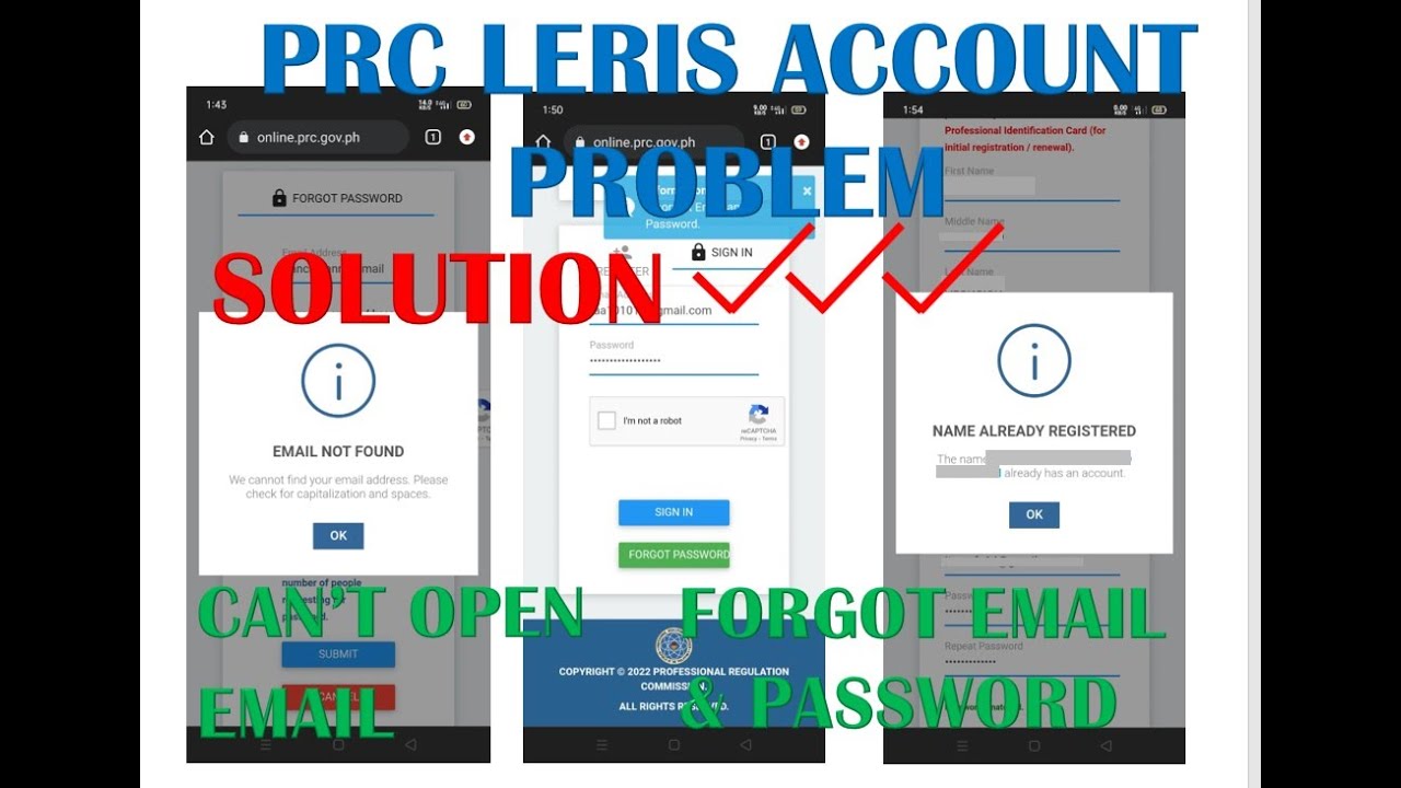 PRC LERIS Account Problem YouTube prc-leris-account-problem-youtube